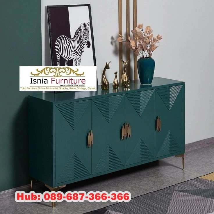 Buffet Credenza Modern Kaki Stainless